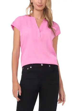 Vince Camuto V Neck Tops