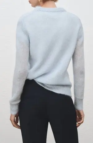 Mango Crewneck Sweater - Sky Blue