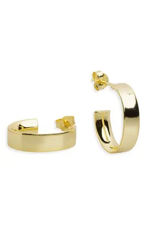Argento Vivo J-hoop Earrings - Gold
