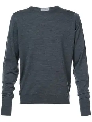 John Smedley Marcus Extra Fine Merino Wool Jumper - Grey