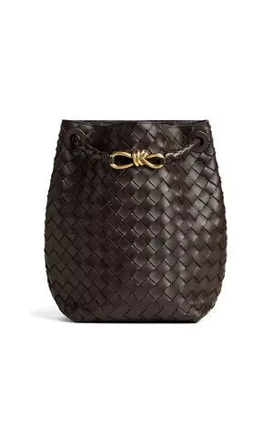 Bottega Veneta Gold Tone Bucket Bags For Women