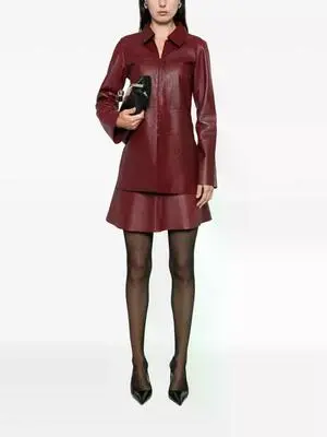 BY MALENE BIRGER Collared Paneled Shirt - Red