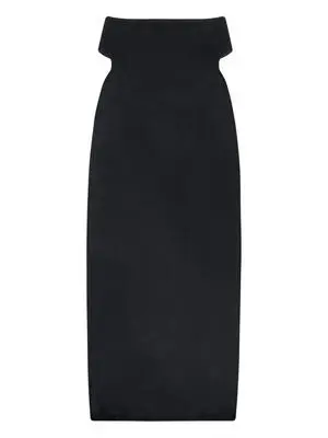 THE ROW Notched Maxi Dress
