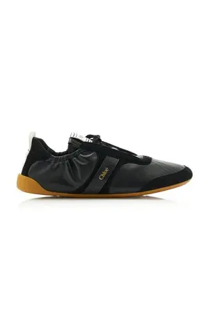 Chloé Kick Calfskin Sneakers - Black