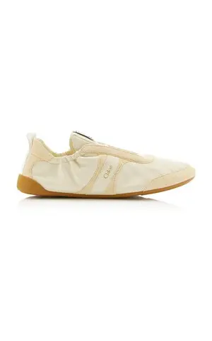 Chloé Kick Calfskin Sneakers - White