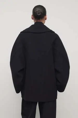 THE ROW Temur Virgin Wool Coat - Black