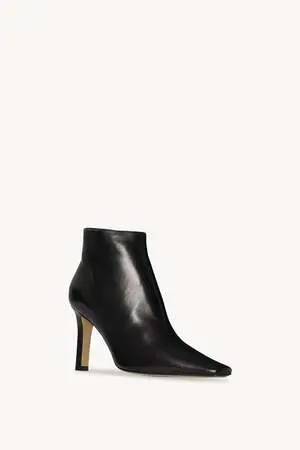 THE ROW Carla 80 Leather Boots - Black