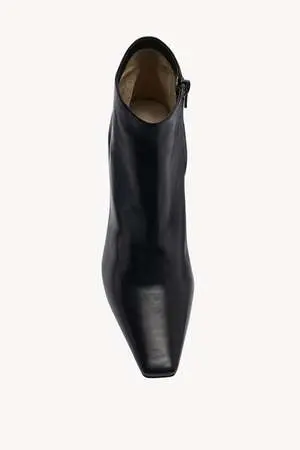 THE ROW Carla 80 Leather Boots - Black