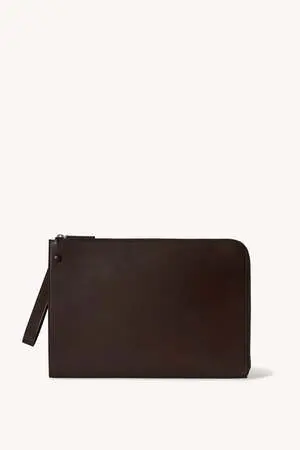 THE ROW Large Portfolio Wristlet - Amaranto