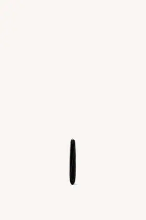 THE ROW Medium Leather Wristlet - Black