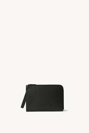 THE ROW Medium Leather Wristlet