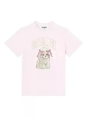 GANNI Round-neck T-shirt - Pink