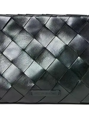 LOEFFLER RANDALL Melina Woven Clutch Bag