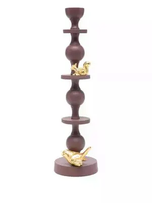 POLSPOTTEN Climbing Pole Candle Holder - Brown