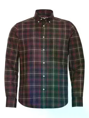 LOJA DAS MEIAS Buttoned Checked Shirt - Brown