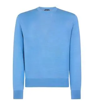 TOM FORD Silk Sweater - Blue