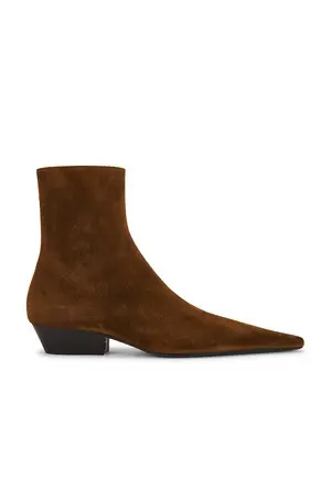 Saint Laurent Jill Boot - Dark Havana