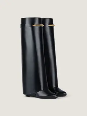 Givenchy Shark Pinch Leather Boots - Black
