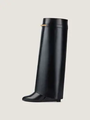 Givenchy Shark Pinch Leather Boots - Black