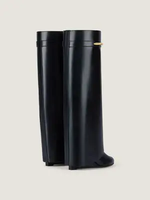 Givenchy Shark Pinch Leather Boots - Black