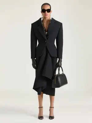 Givenchy Single-breasted Jacket In Wool Crepe