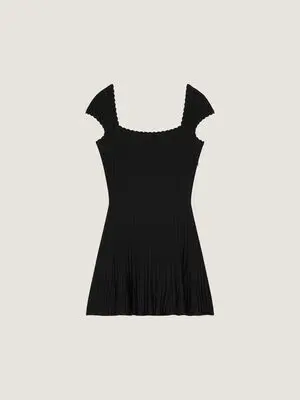 Givenchy A-line Ribbed Knit Dress