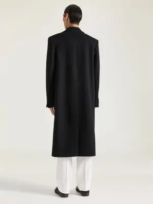 Givenchy Coat In Wool And Cashmere - Black