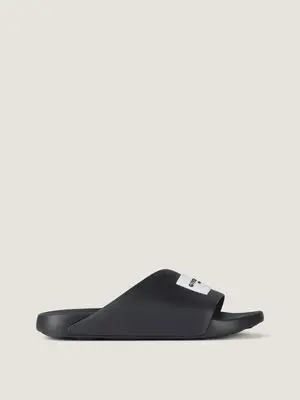 Givenchy Label Slide Mules - Black