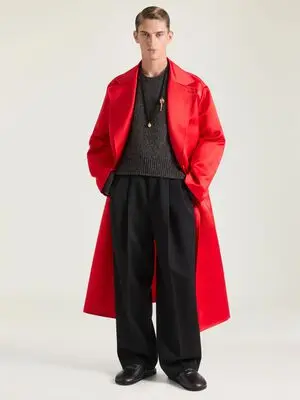 Givenchy Double Pleat Wool Trousers - Black