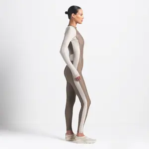 Nike Skims Shine Zip-front Long Bodysuit