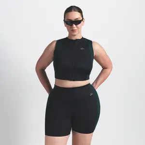 Nike Skims Shine Front-zip Bra