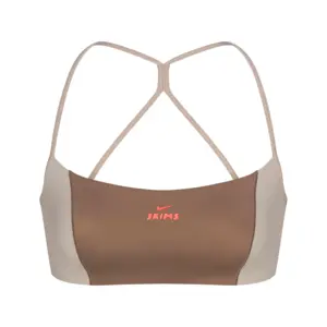 Nike Skims Shine Micro-scoop Bra - Brown