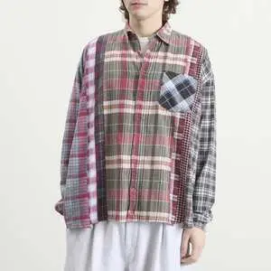 Needles 7 Cuts Wide Flannel Shirt - Assorted