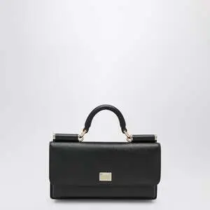 Dolce & Gabbana Mini Dauphine Leather Bag With Logo Tag
