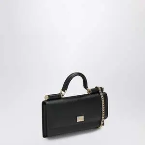 Dolce & Gabbana Mini Dauphine Leather Bag With Logo Tag