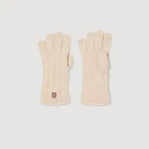 Sandro Cable Knit Gloves