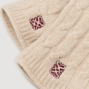 Sandro Cable Knit Gloves