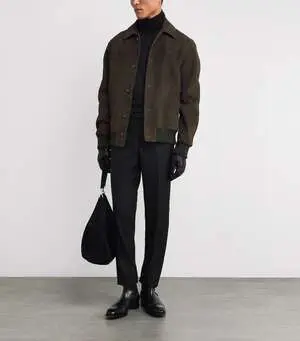 Isaia Wool-silk-cashmere Rollneck Sweater - Black