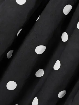 SELF-PORTRAIT Off-the-shoulder Polka-dot Mini Dress