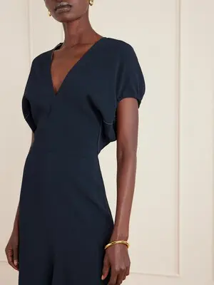 Victoria Beckham Crepe Midi Dress