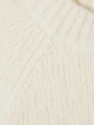 NILI LOTAN Tomaso Cashmere And Silk-blend Sweater - Neutrals