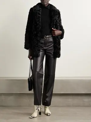 NILI LOTAN Dessie Ribbed Cashmere Turtleneck Sweater