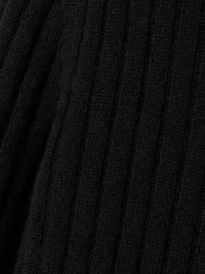 NILI LOTAN Dessie Ribbed Cashmere Turtleneck Sweater