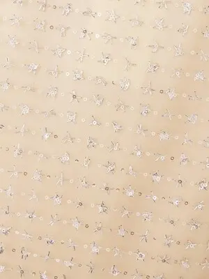 Staud Ciara Embellished Tulle Midi Skirt - Neutrals