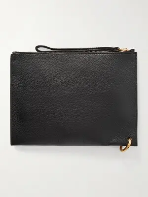Chloé Textured-leather Pouch - Black