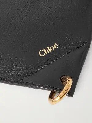 Chloé Textured-leather Pouch - Black