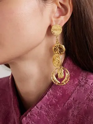 Chloé Tone Dangle Earrings
