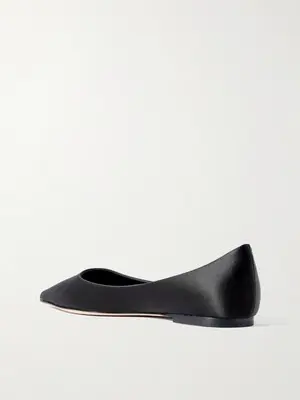 JIMMY CHOO Love Satin Ballerinas