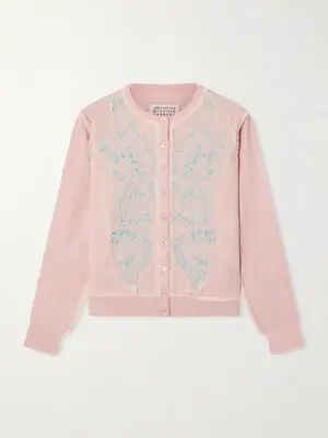MAISON MARGIELA Embroidered Wool Cardigan