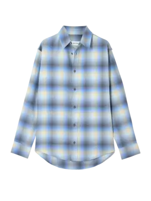 Matteau Checked Cotton-flannel Shirt - Blue